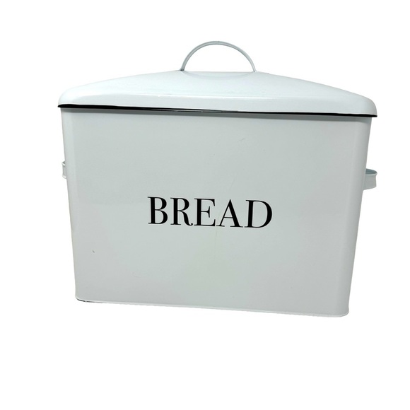 Horizon Kitchen | Kitchen | Horizon Kitchen White Metal Bread Box Nwt ...